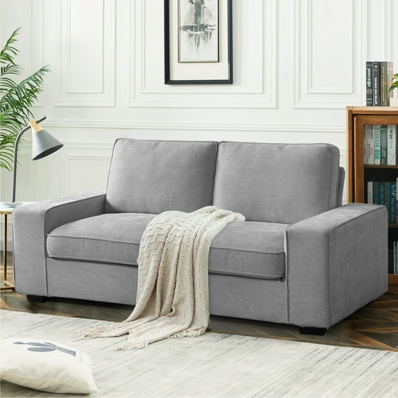 INGALIK Modern Loveseat Sofa, Compact & Stylish for Small Spaces, Easy ...