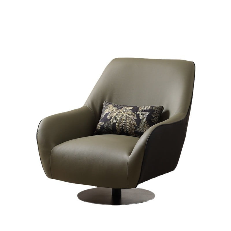 INGALIK Single Sofa Chair Leather Lounge Chair Suitable For Living Room ...