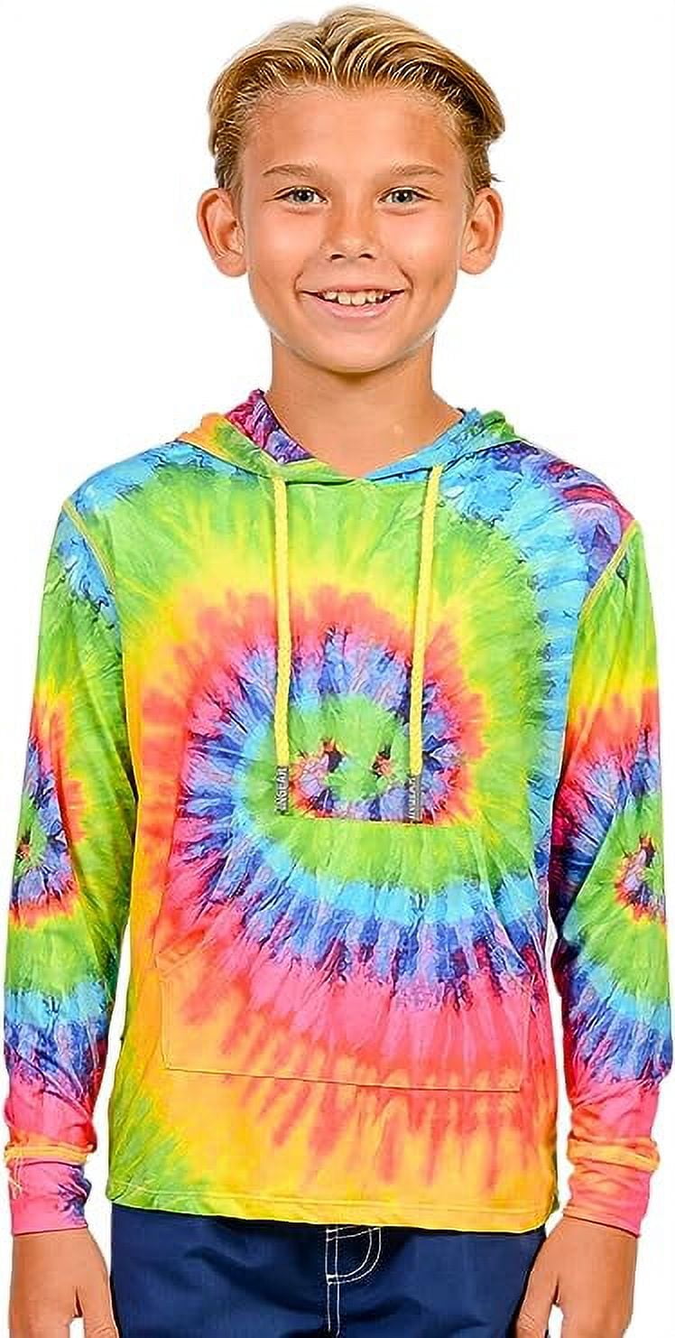 INGEAR Boys UPF 50+ Sun Protection UV Hoodie T-Shirt Long Sleeve with ...