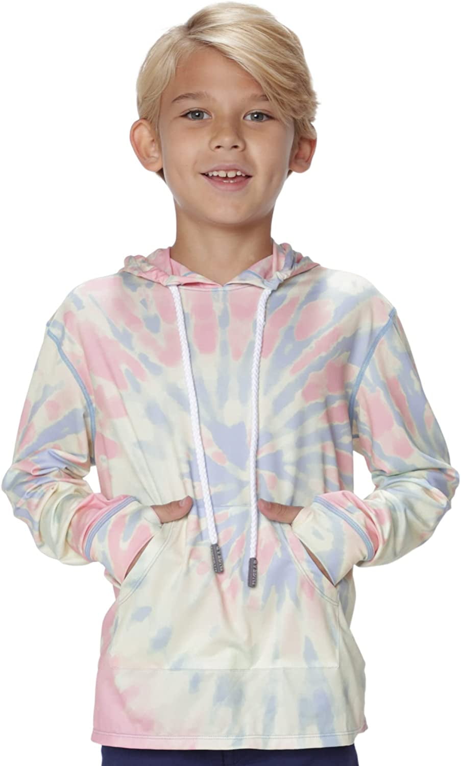 INGEAR Boys UPF 50+ Sun Protection UV Hoodie T-Shirt Long Sleeve with Pockets SPF Shirt Boys Sun ...