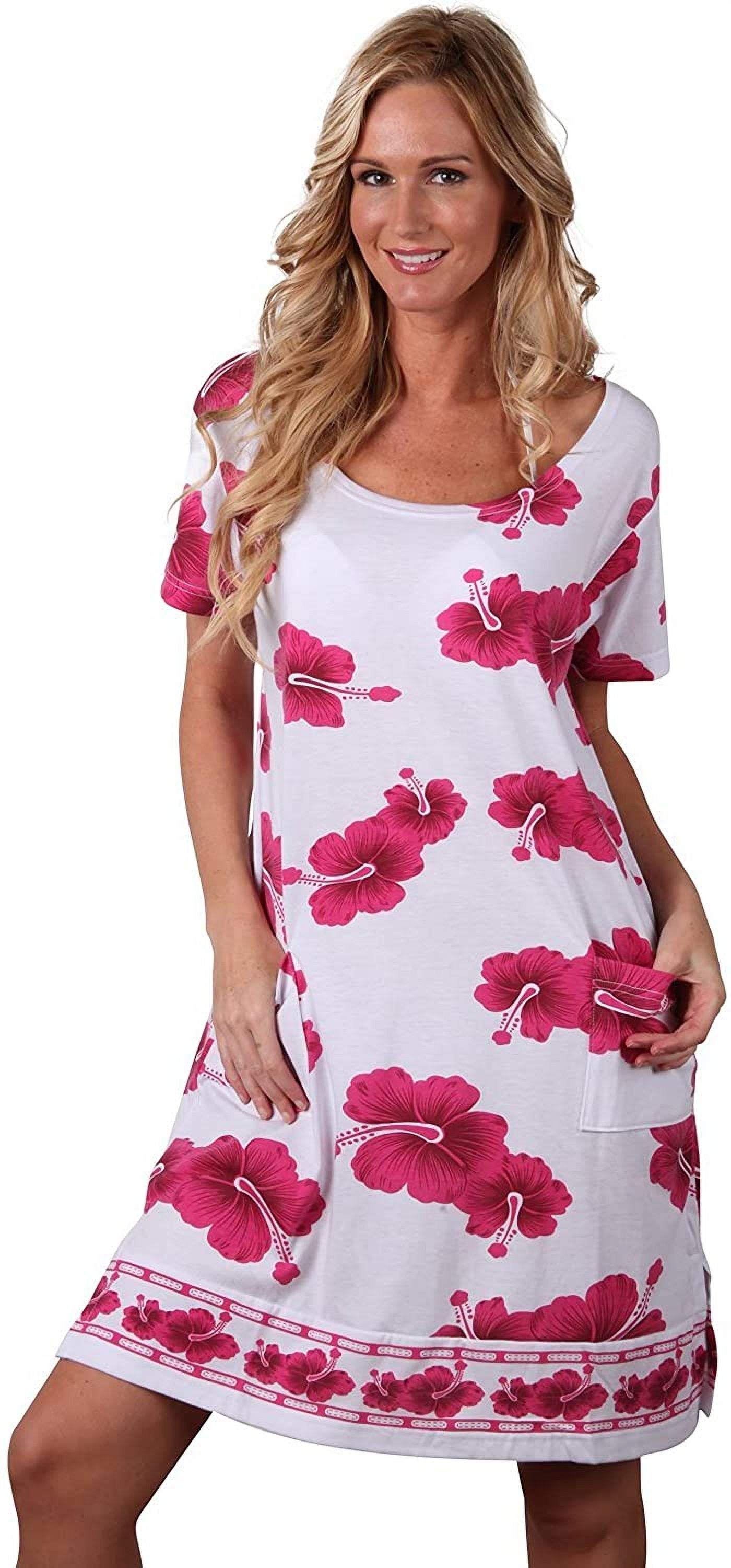INGEAR Fish Graphic Cotton Beach Dress Cover Up - INGEAR - Walmart.com