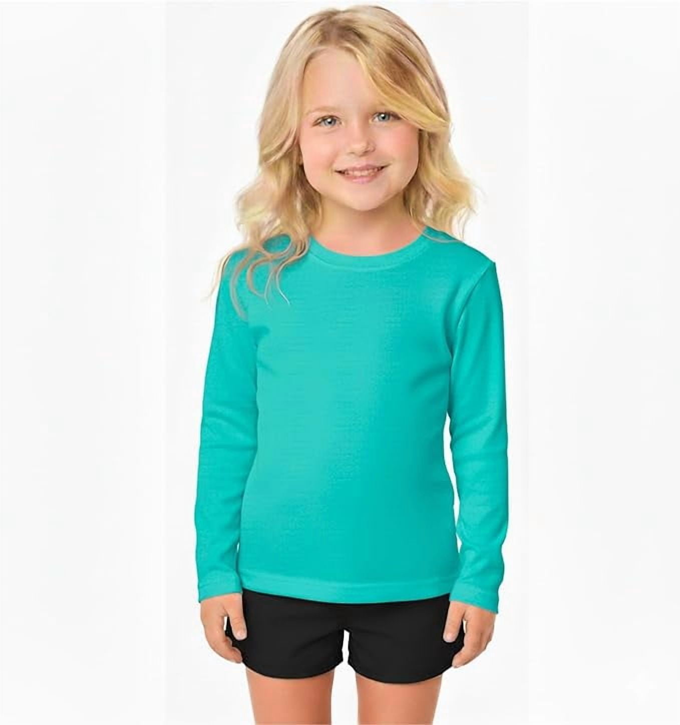 INGEAR Girls Long Sleeve Rash Guard Swim Shirt Outdoor Sports Shirt ...
