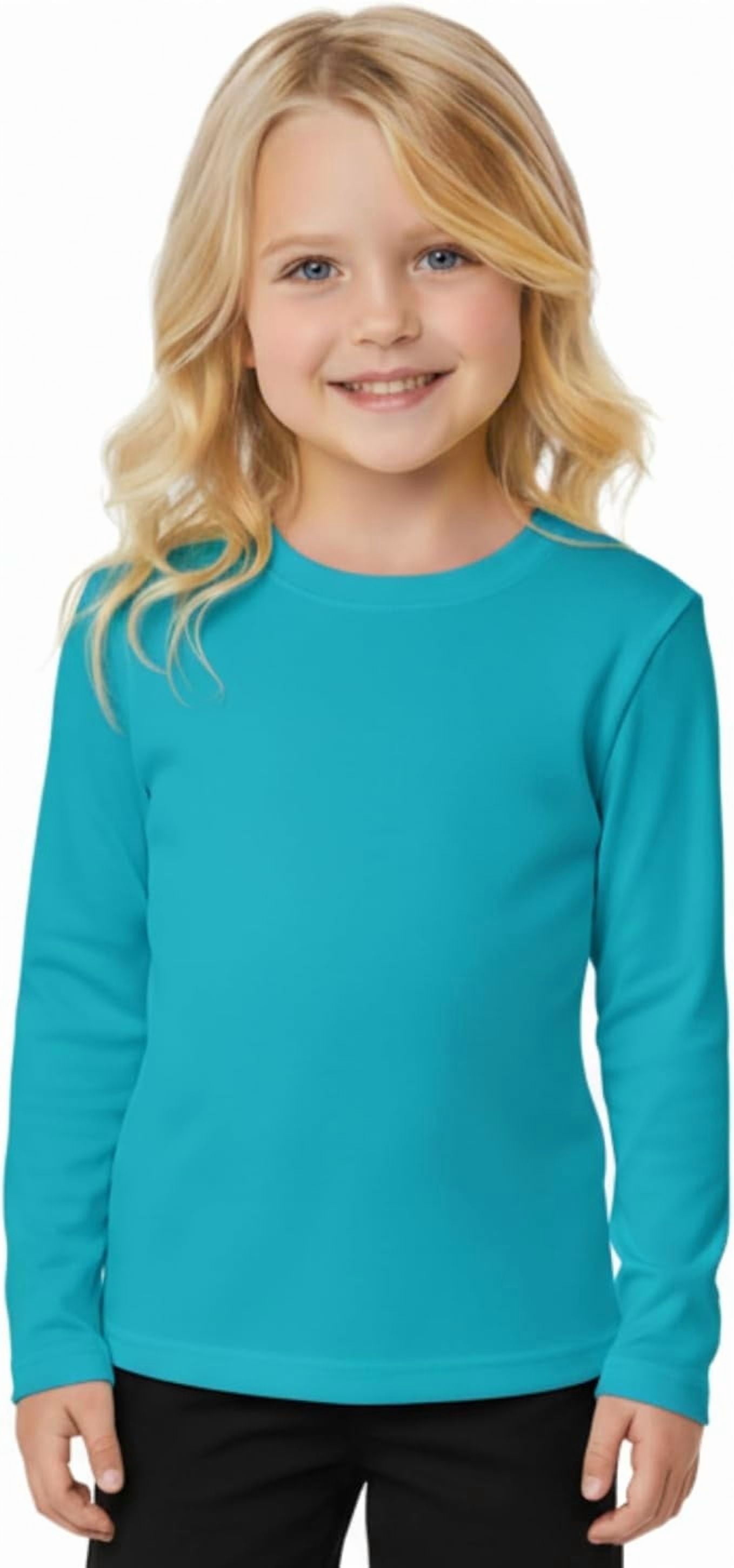 INGEAR Girls Long Sleeve Rash Guard Swim Shirt, UPF 50+ Turquoise, XL ...