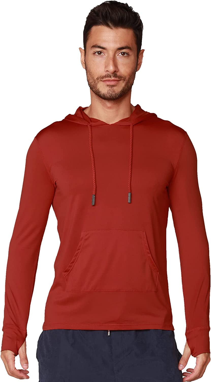 INGEAR Mens Beathable Swim Shirts Mens Sun Shirts Mens Long Sleeve Rash Guard Workout Shirts ...