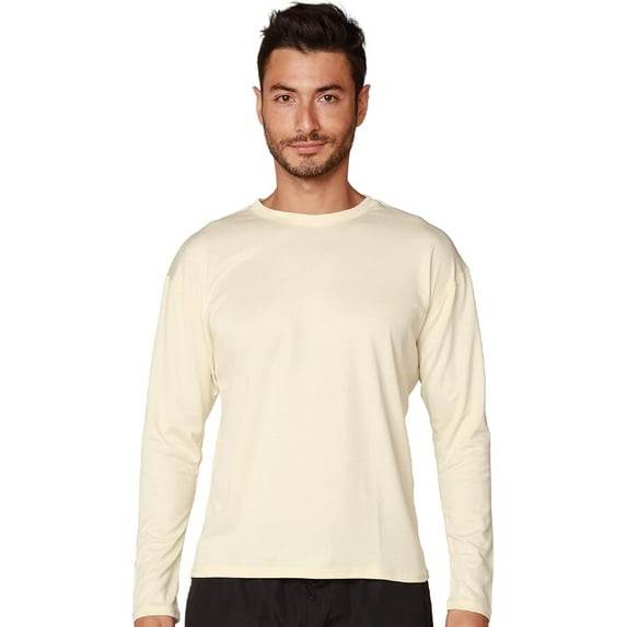 INGEAR Men's UPF 50+ Long Sleeve Rash Guard, Quick-Dry, Tan, XXL ...