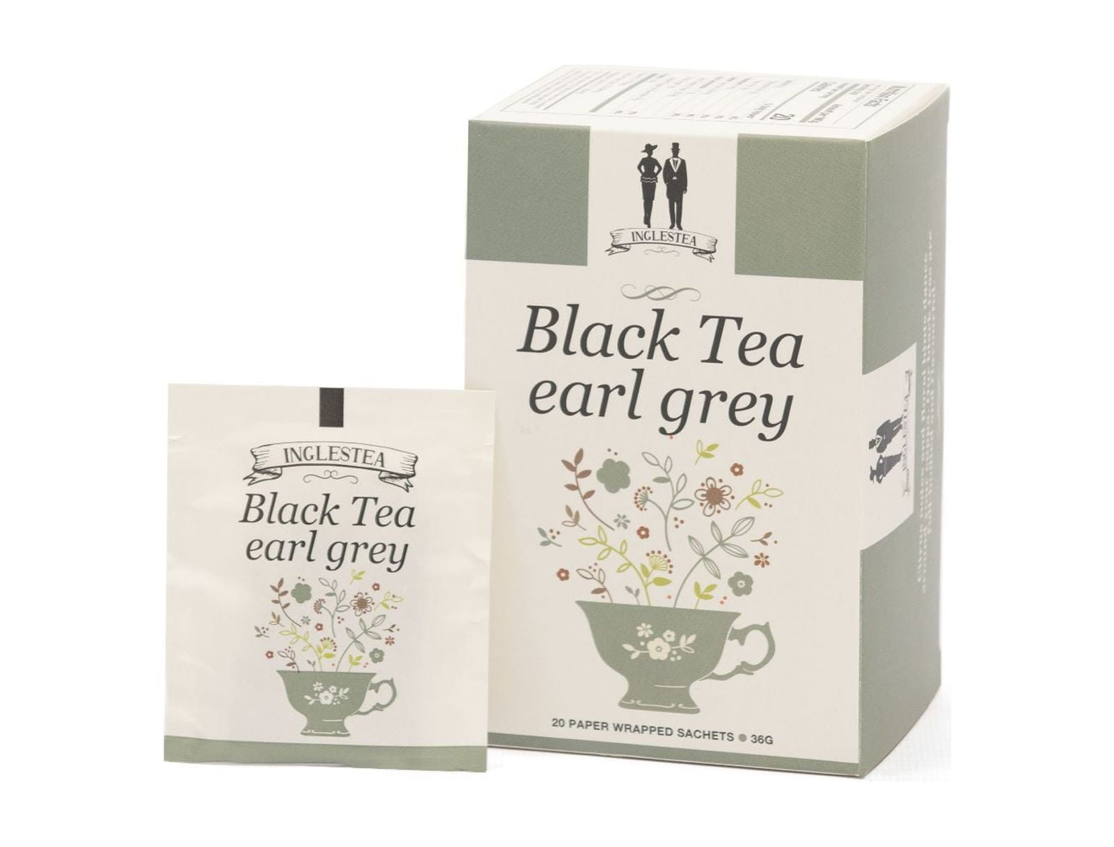 INGLESTEA Earl Grey Black Tea - Pure Ceylon Black Tea with Natural ...