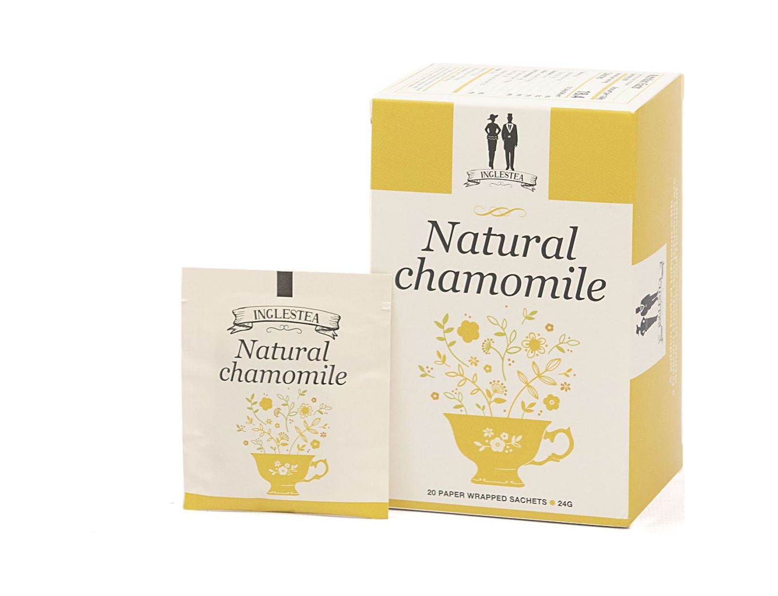 INGLESTEA Pure Natural Chamomile Tea Bags - Caffeine-Free & Sleep Time ...