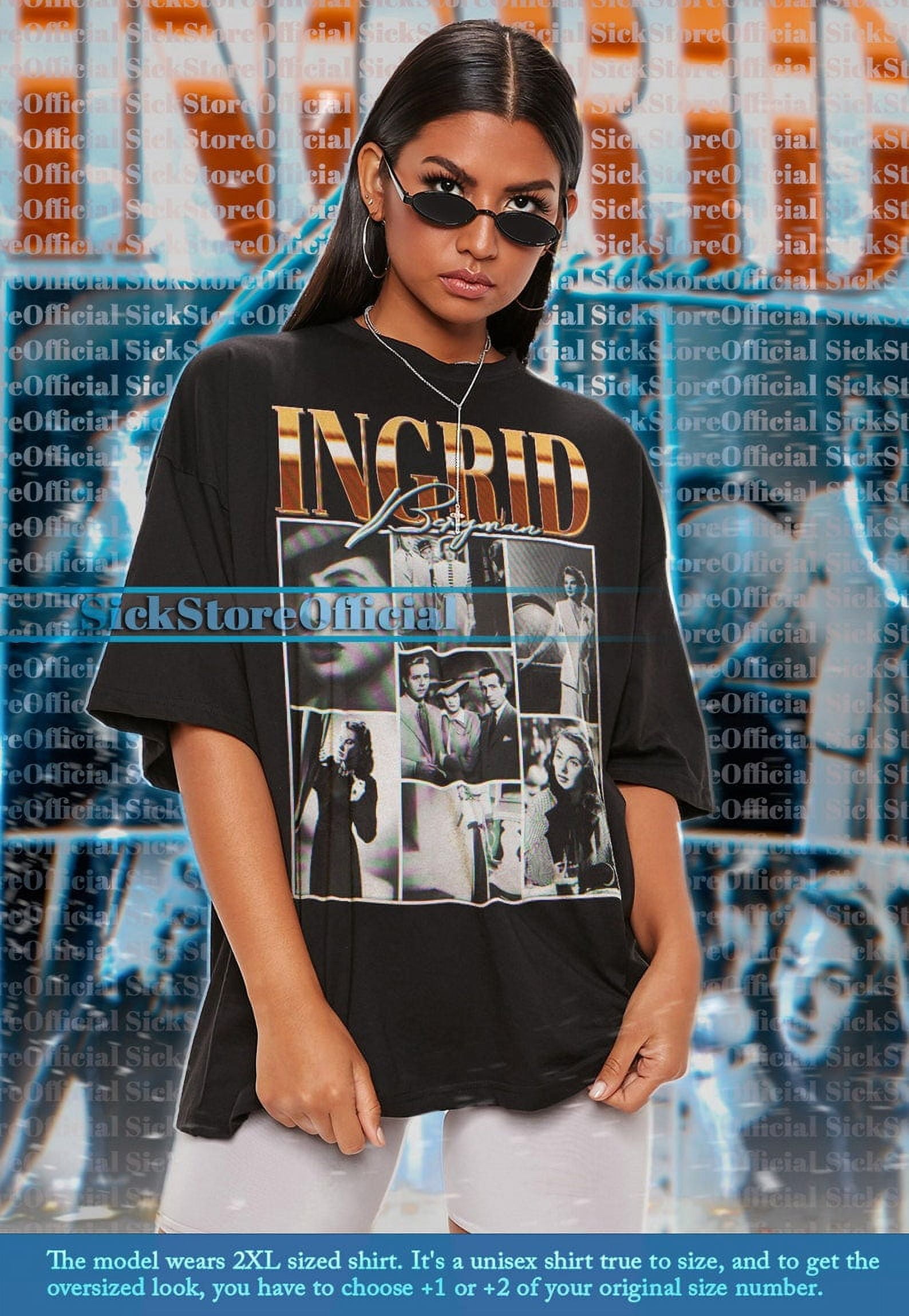 INGRID BERGMAN Vintage Shirt, Ingrid Bergman Homage Tshirt, Ingrid ...