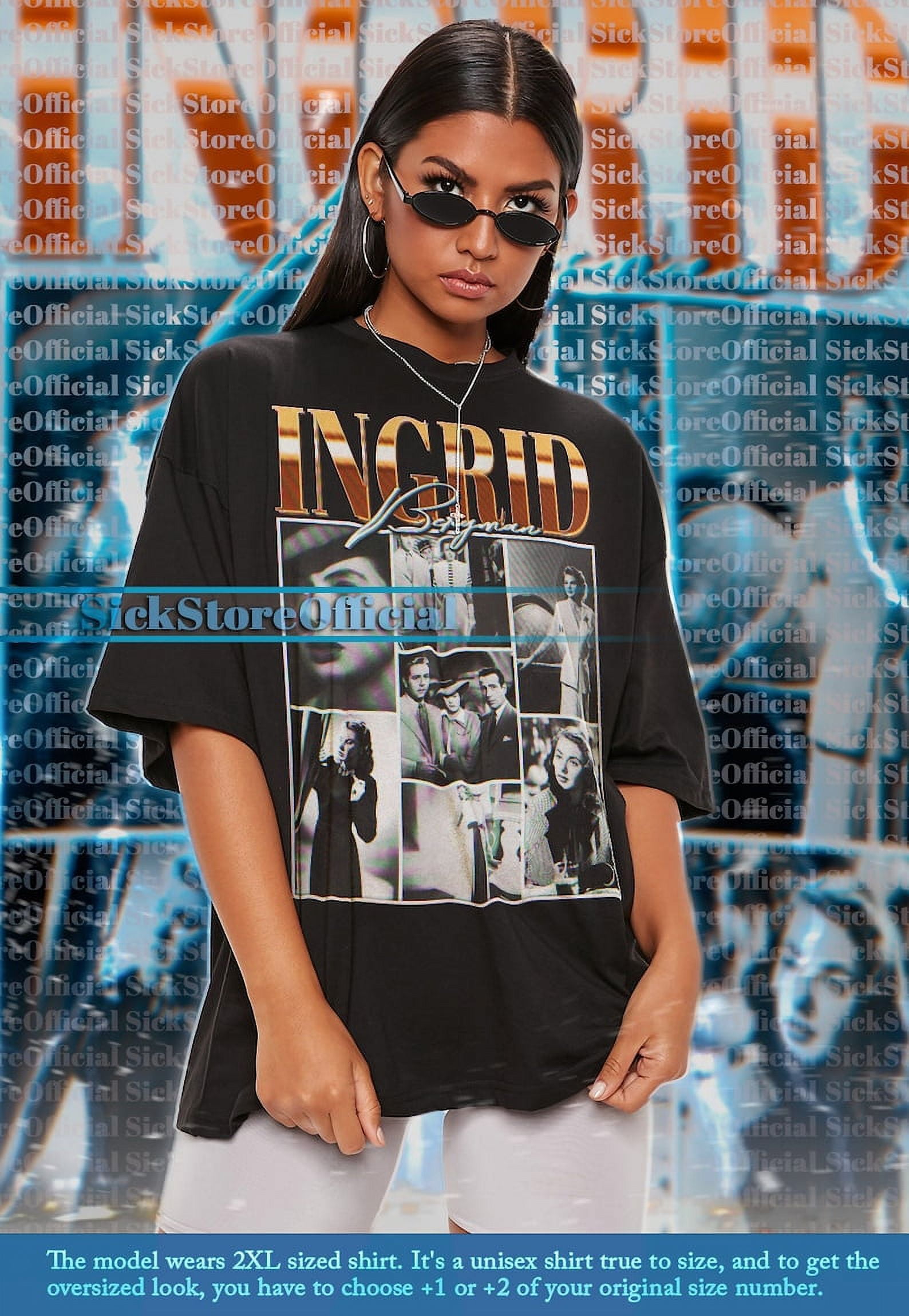 INGRID BERGMAN Vintage Shirt, Ingrid Bergman Homage Tshirt, Ingrid ...