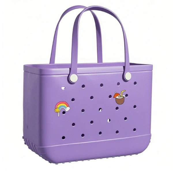 INGWHW Beach Bag Rubber Tote Bag - Waterproof Travel Bag for Women ...