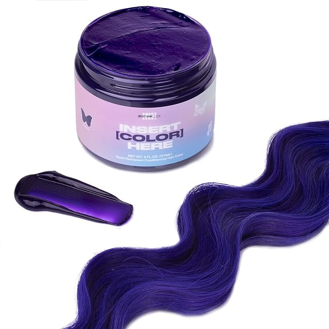 INH Semi Permanent Hair Color Amethyst, Color Depositing Conditioner ...