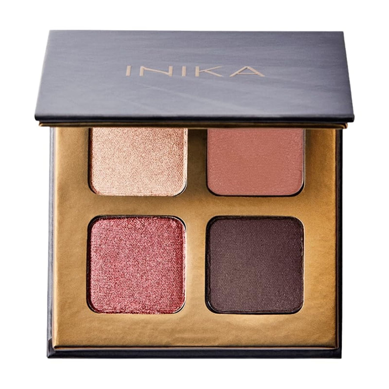 INIKA Organic Quad Eyeshadow Palette, Pure Mineral Shimmer Eyeshadow ...