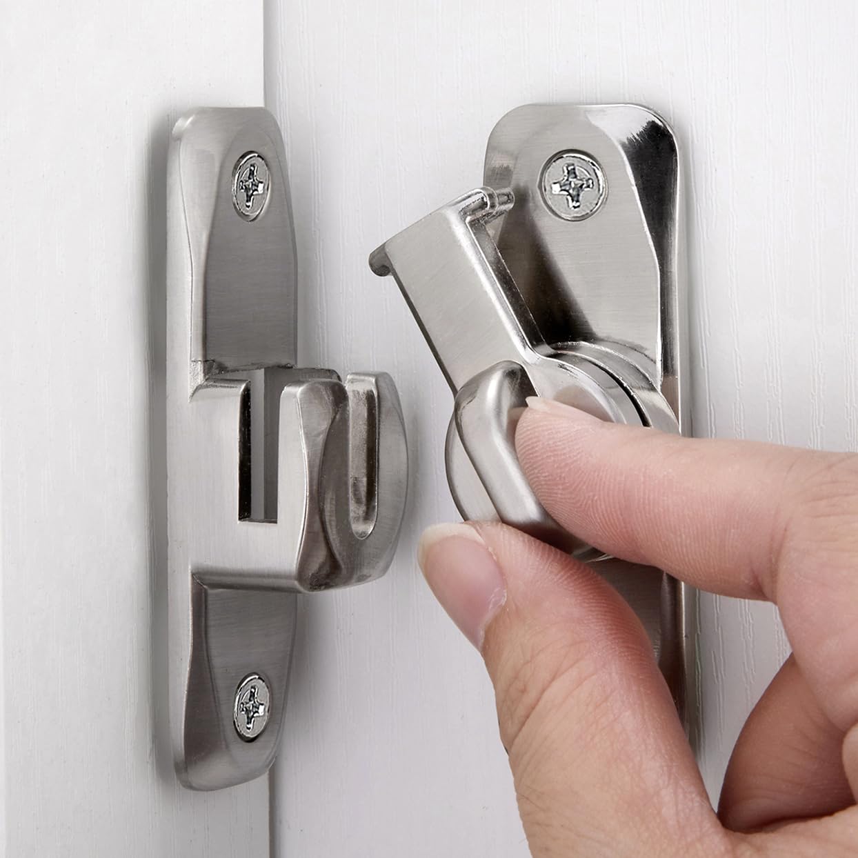 INIRET 10 Pack Barn Door Latches - 90/180 Degree Gate Lock Set - Zinc ...