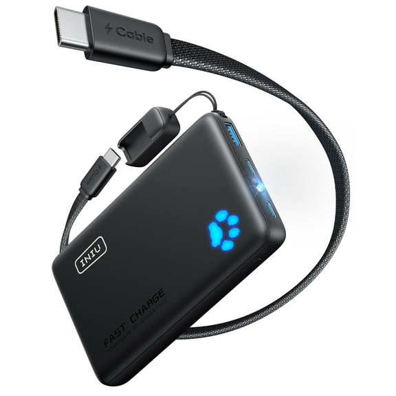 INIU Portable Power Bank, 20000mAh 65W, USB C, PD QC Fast Charging ...