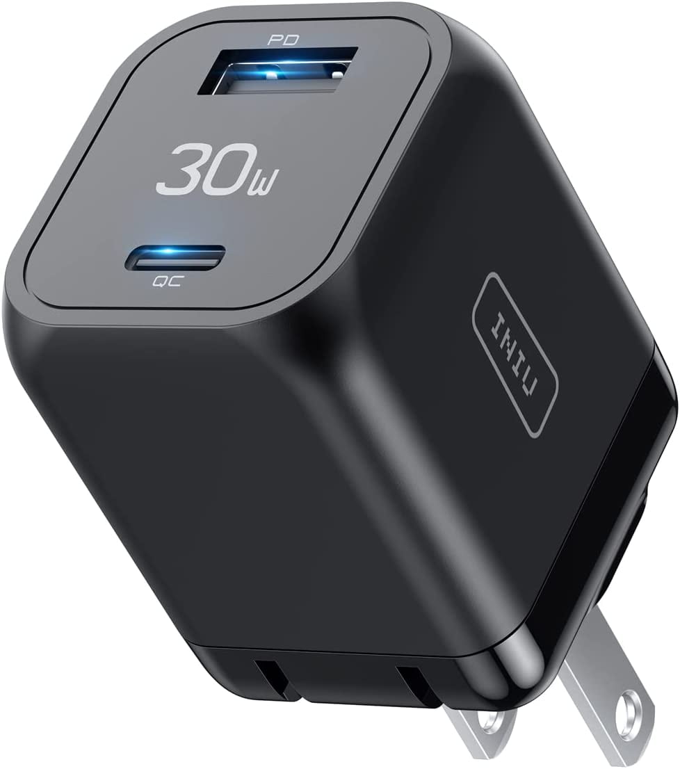 INIU USB C Charger 30W PD QC 3.0 Dual Port Fast Charging Wall Charger ...