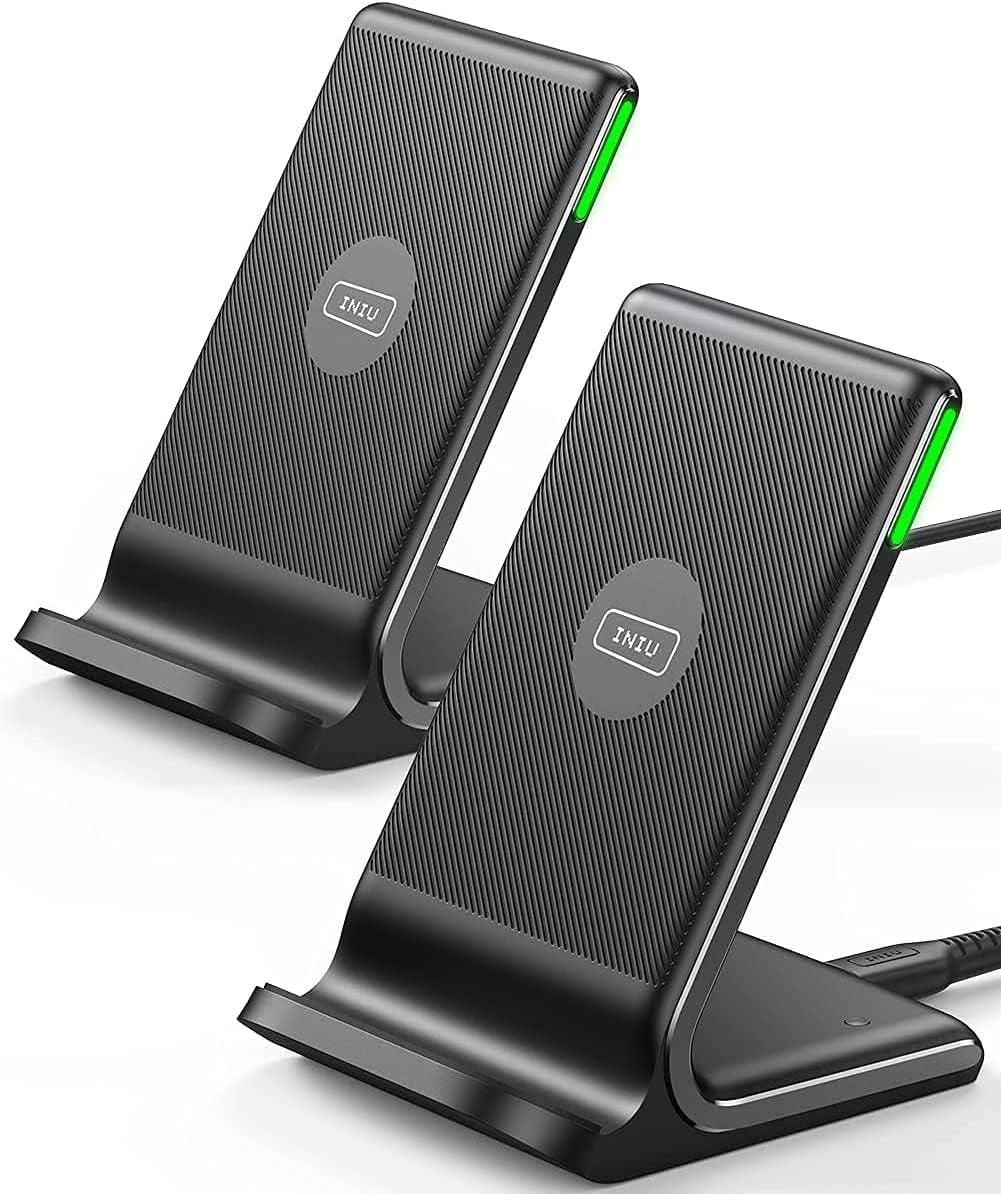 INIU Wireless Charger, [2 Pack] 15W Fast Charging Station with Adaptive ...