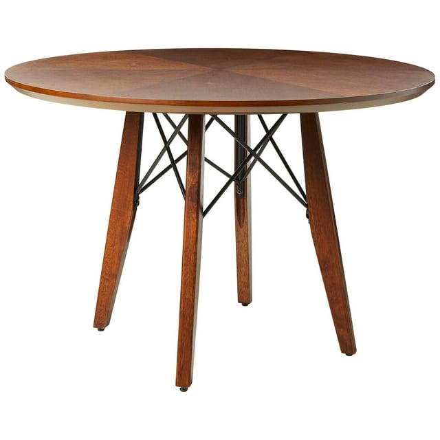 INK+IVY Clark Round DiningPub Table Pecan See below - Walmart.com