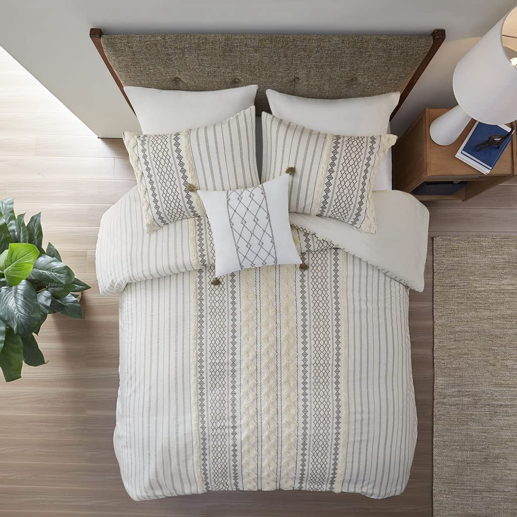 INK+IVY Imani 100% Cotton Comforter Mid Century Modern Design Chenille ...