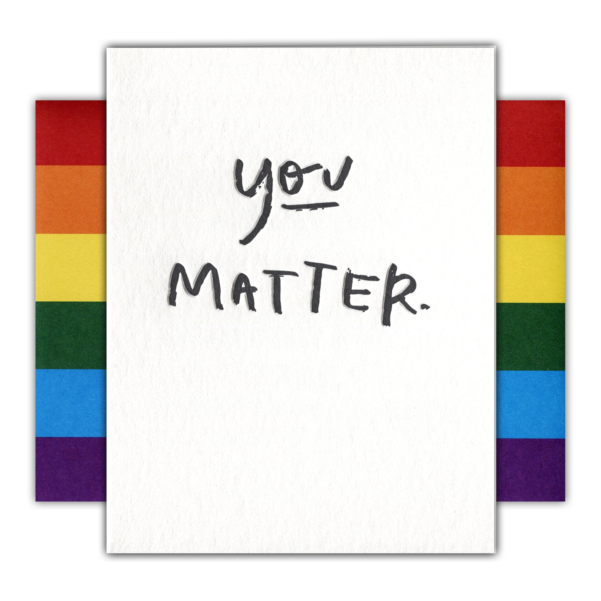 INK MEETS PAPER Pride Greeting Card - You Matter - single card ...