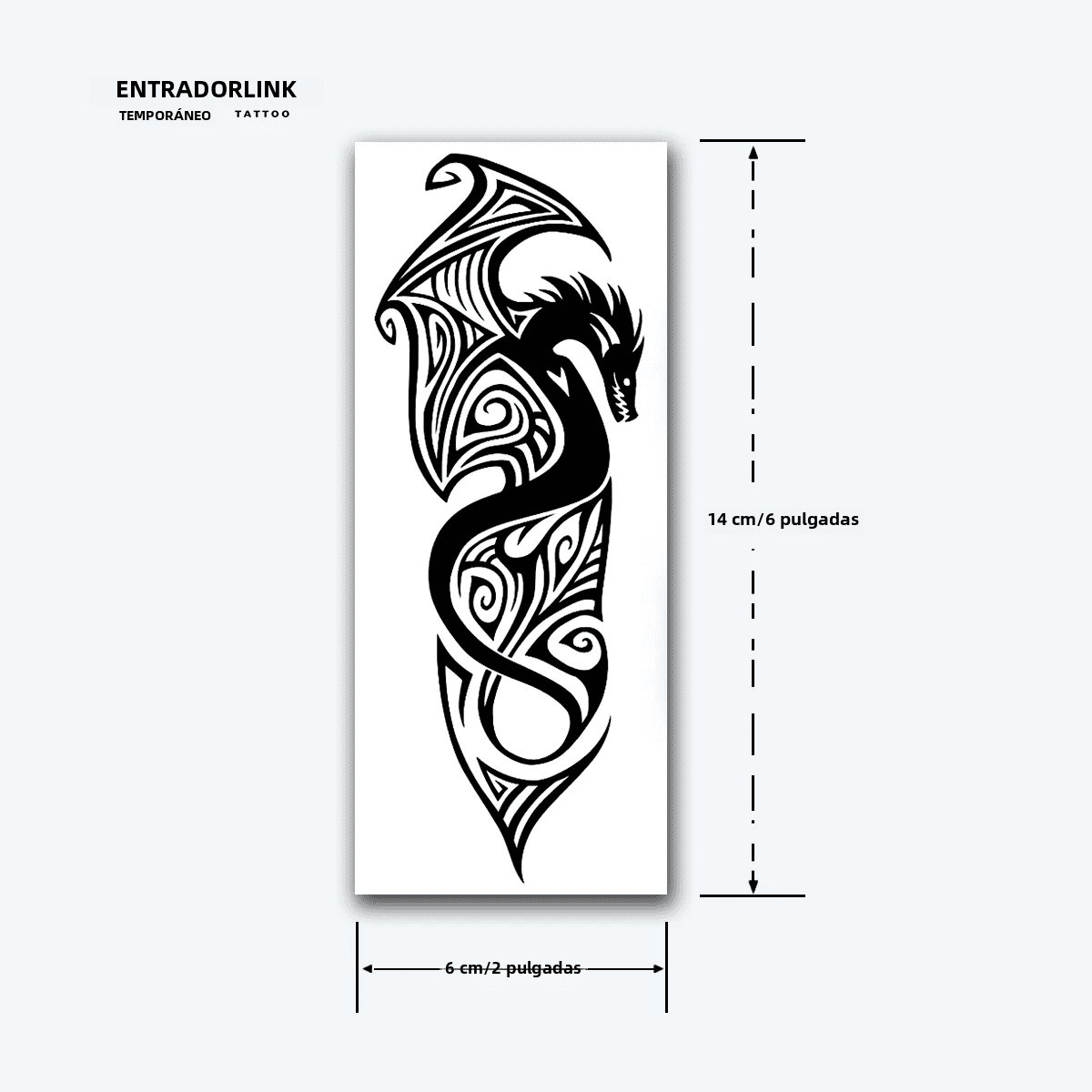 INKARTLINK Dragon Temporary Tattoo Waterproof Semi-Permanent Fake ...