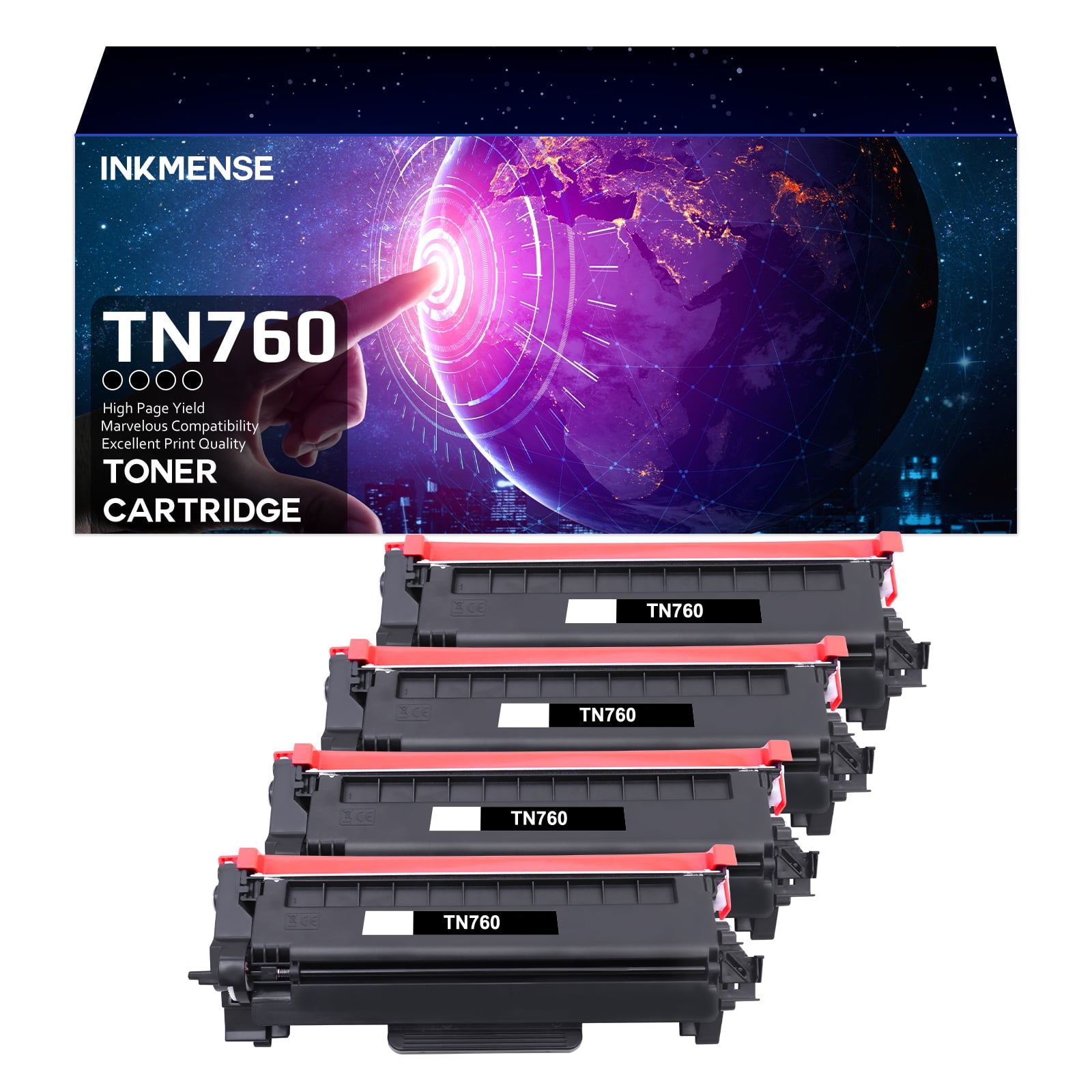 INKMENSE TN760 Toner Cartridge Compatible for Brother TN-760 TN760 ...