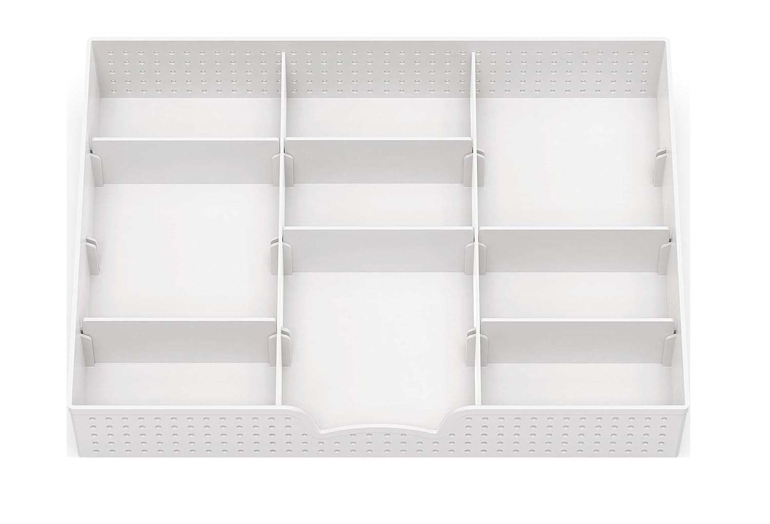 INKULTURE 3 Slot Drawer Organizer with 9 Adjustable Dividers I ...