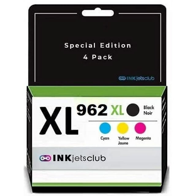 INKjetsclub 4-Pack Compatible HP 962XL Ink Cartridges for OfficeJet Pro 9010-9028 - Walmart.com