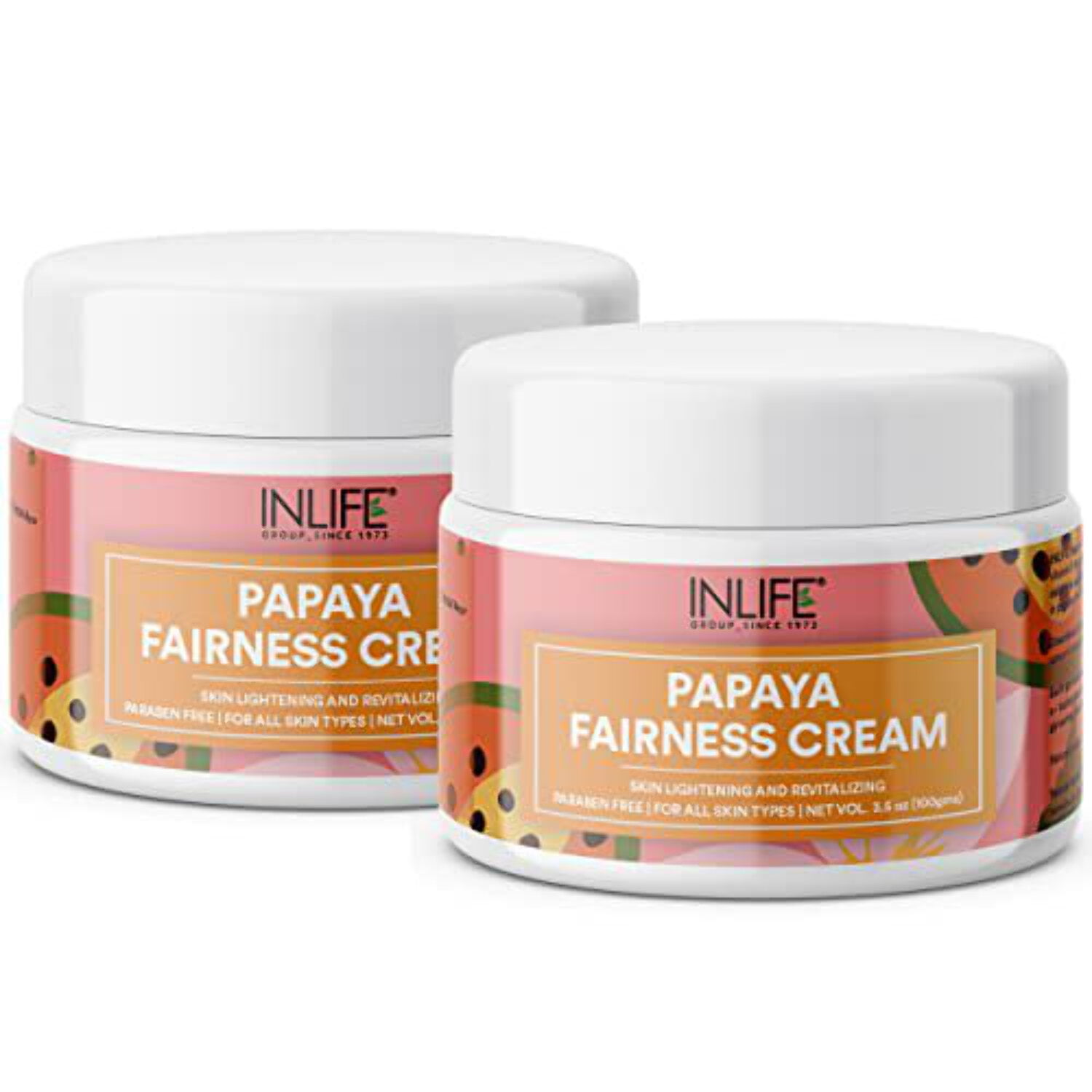 INLIFE Natural Papaya Face Cream with Aloe Vera, Anti Blemish Cream ...