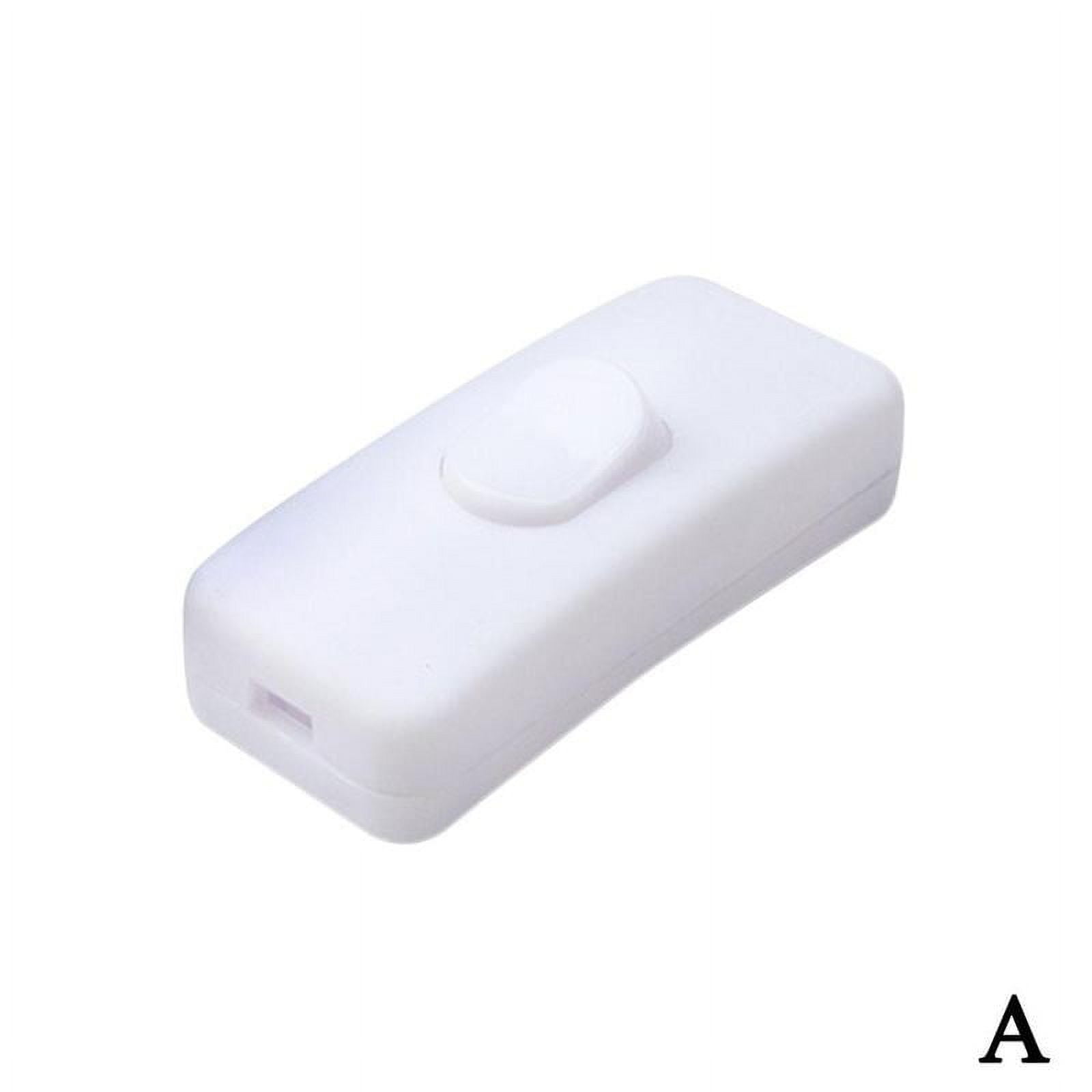 INLINE SWITCH 2A BLACK WHITE For TABLE STANDARD LAMP LIGHT ROCKER HOT ...