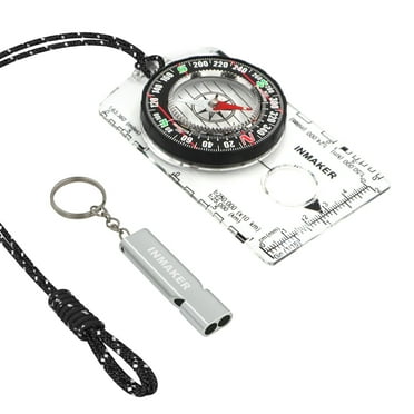 XEOVHV Camping Survival Compass Glow In The Dark Military Compass ...