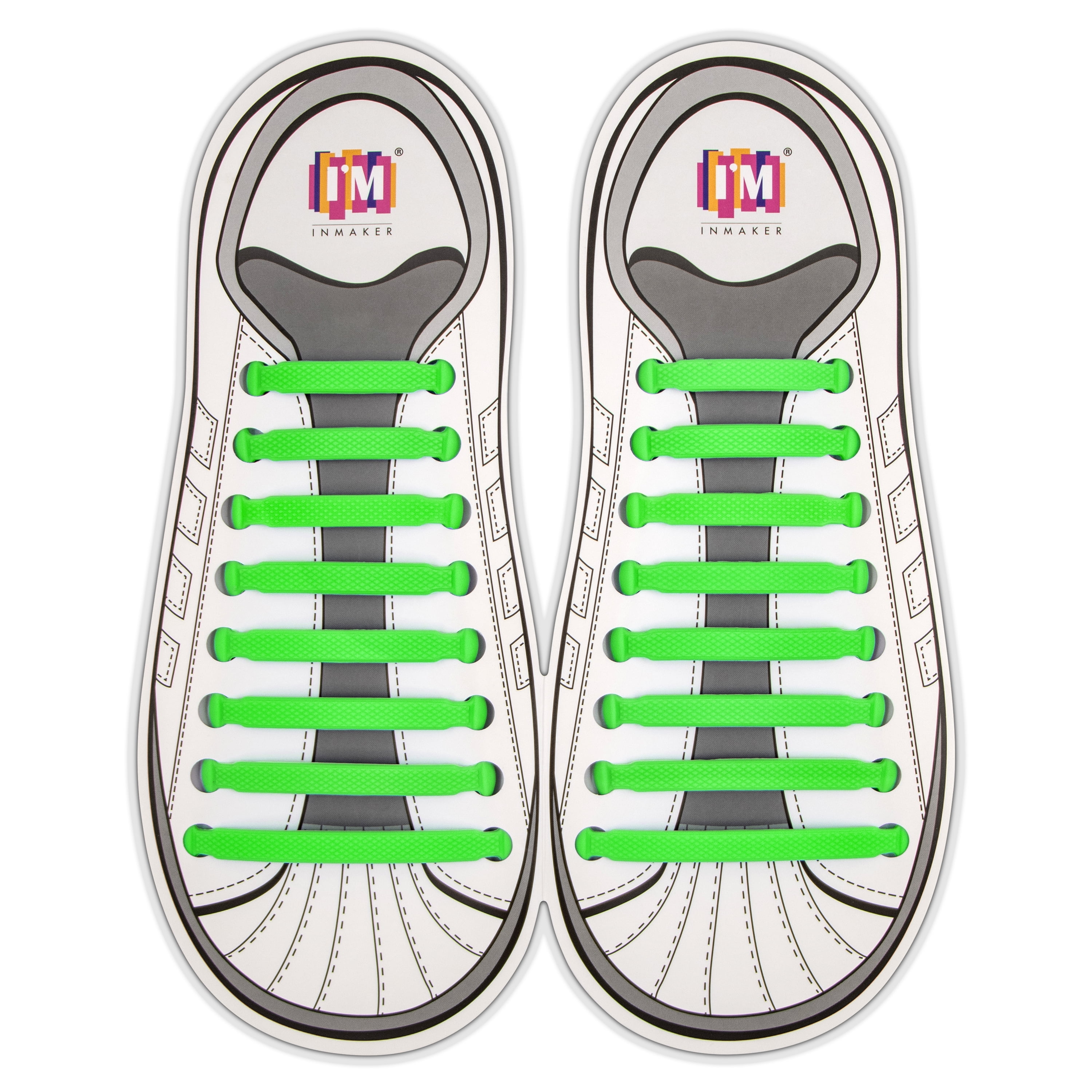 INMAKER No Tie Shoe Laces for Adults and Kids, Elastic Shoelaces for ...