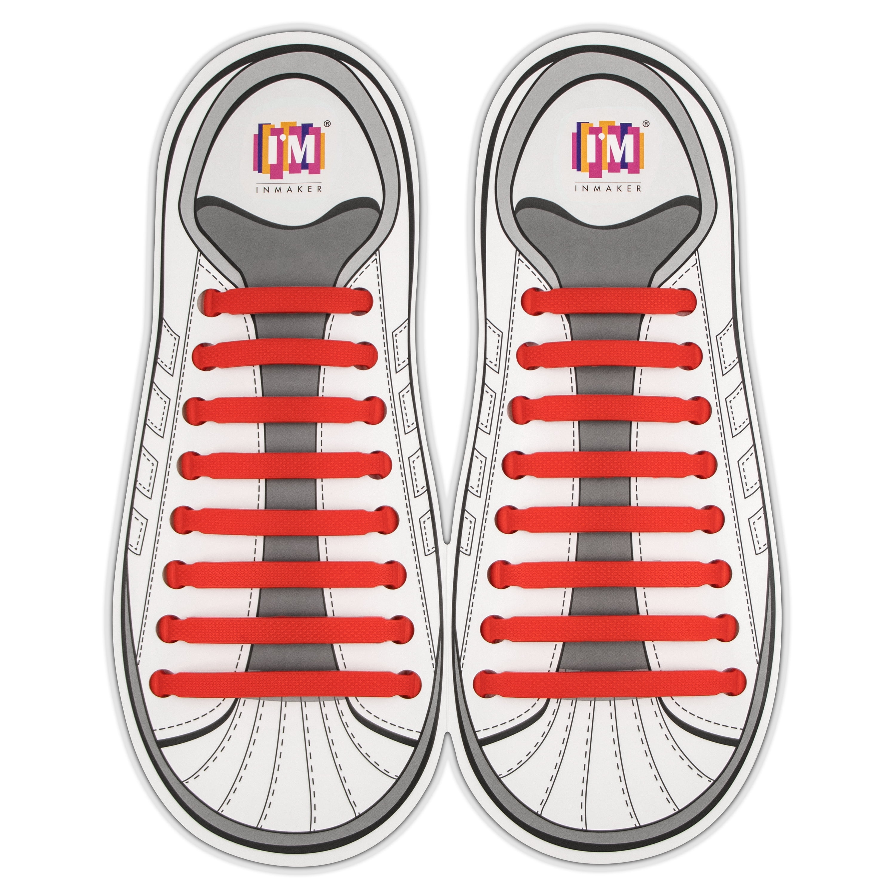 INMAKER No Tie Shoe Laces for Adults and Kids, Elastic Shoelaces for ...