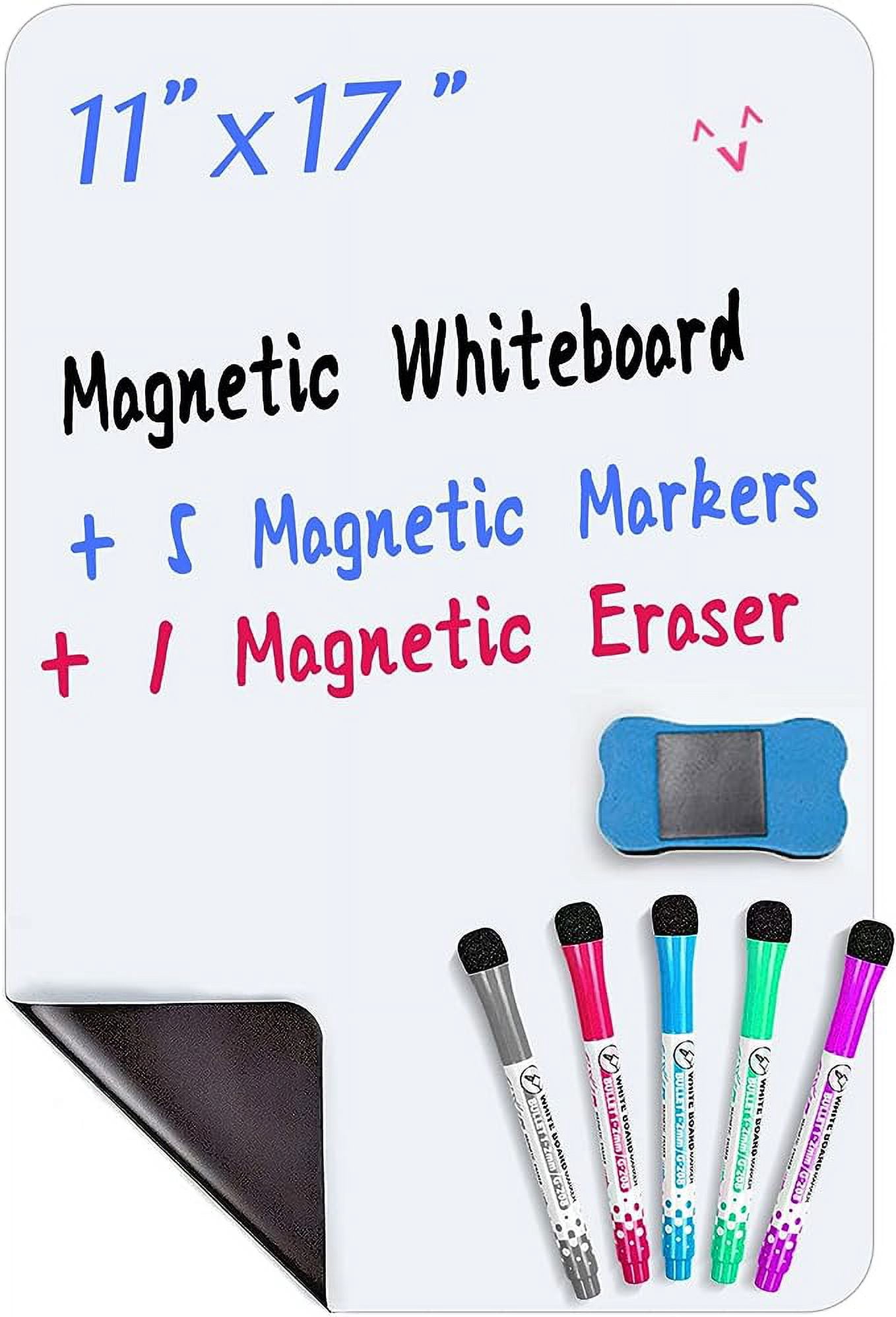INMORVEN 17 x 11 inches Magnetic Dry Erase Whiteboard Sheet, White ...
