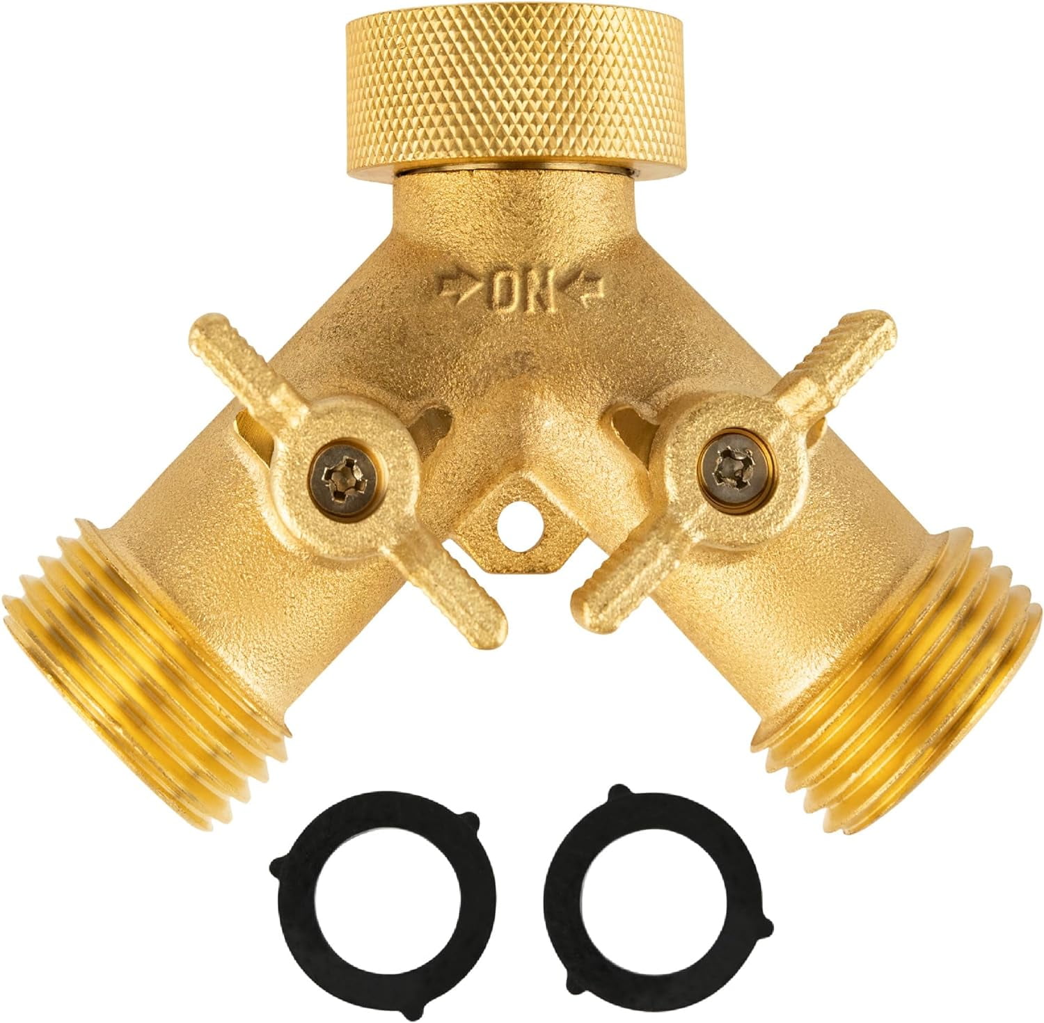 INNAV8 Garden Hose Splitter 2 Way Heavy Duty - Solid Brass Hose ...