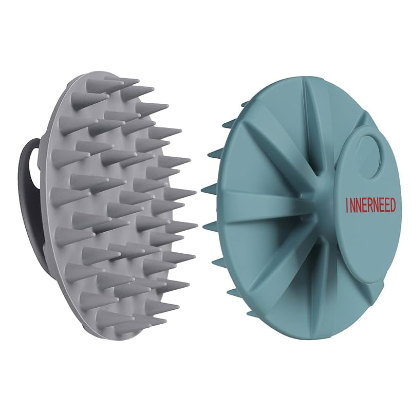 INNERNEED Scalp Massager Shampoo Brush, Wet & Dry Manual Scalp Care ...