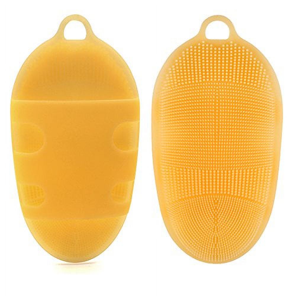 INNERNEED Soft Body Scrubber Pure Silicone Shower Brush Exfoliating ...