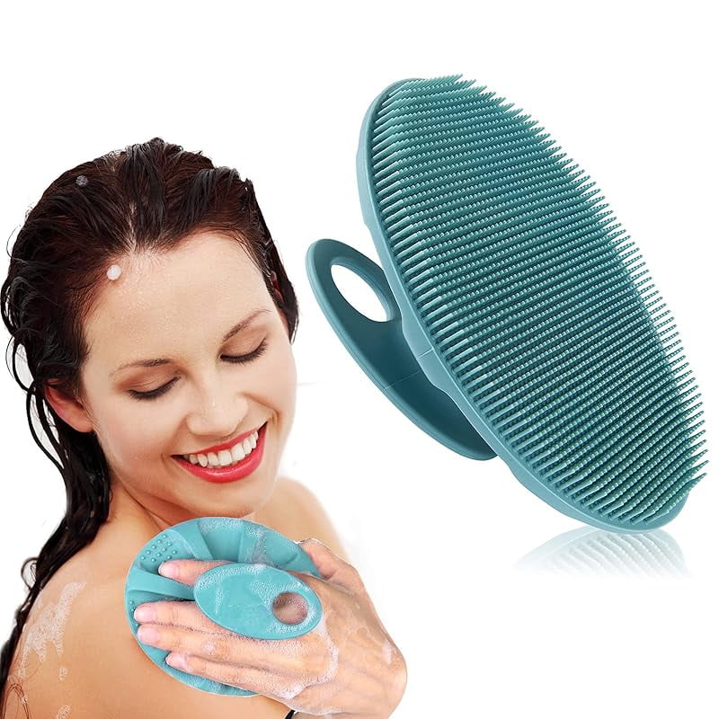 INNERNEED Soft Silicone Body Scrubber Handheld Shower Cleansing Brush ...