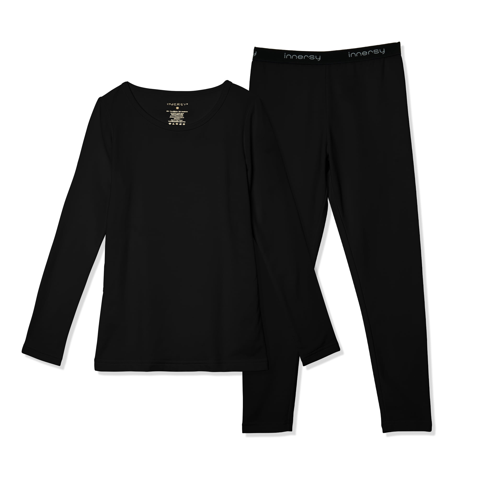 INNERSY Big Girls' Light Thermal Underwear Set Long Johns Base Layer ...
