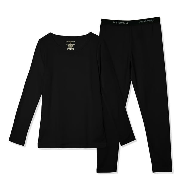 INNERSY Big Girls' Light Thermal Underwear Set Long Johns Base Layer ...