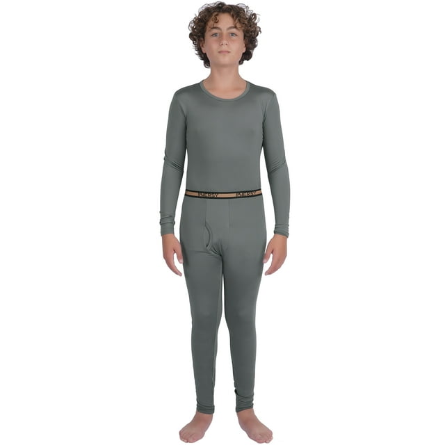 INNERSY Boys' Light Thermal Underwear Set Long Johns for Kids Long ...