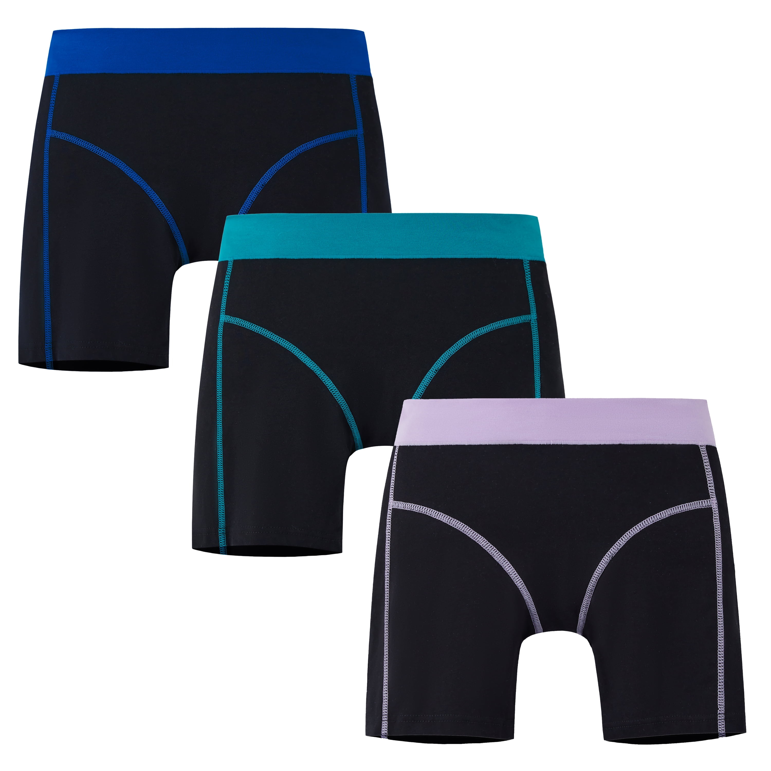 INNERSY Girls Underwear Cotton Girl Panties Boxer Briefs 3 Pack (12-14 ...