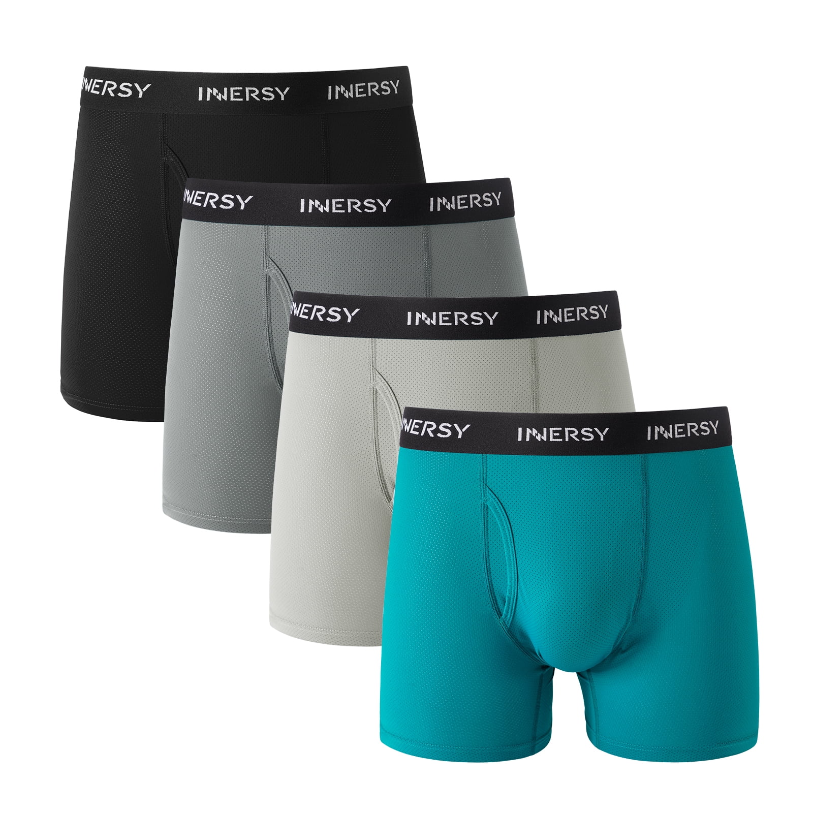 INNERSY Men's Mesh Boxer Briefs Cooling Breathable Sports Underwear W ...