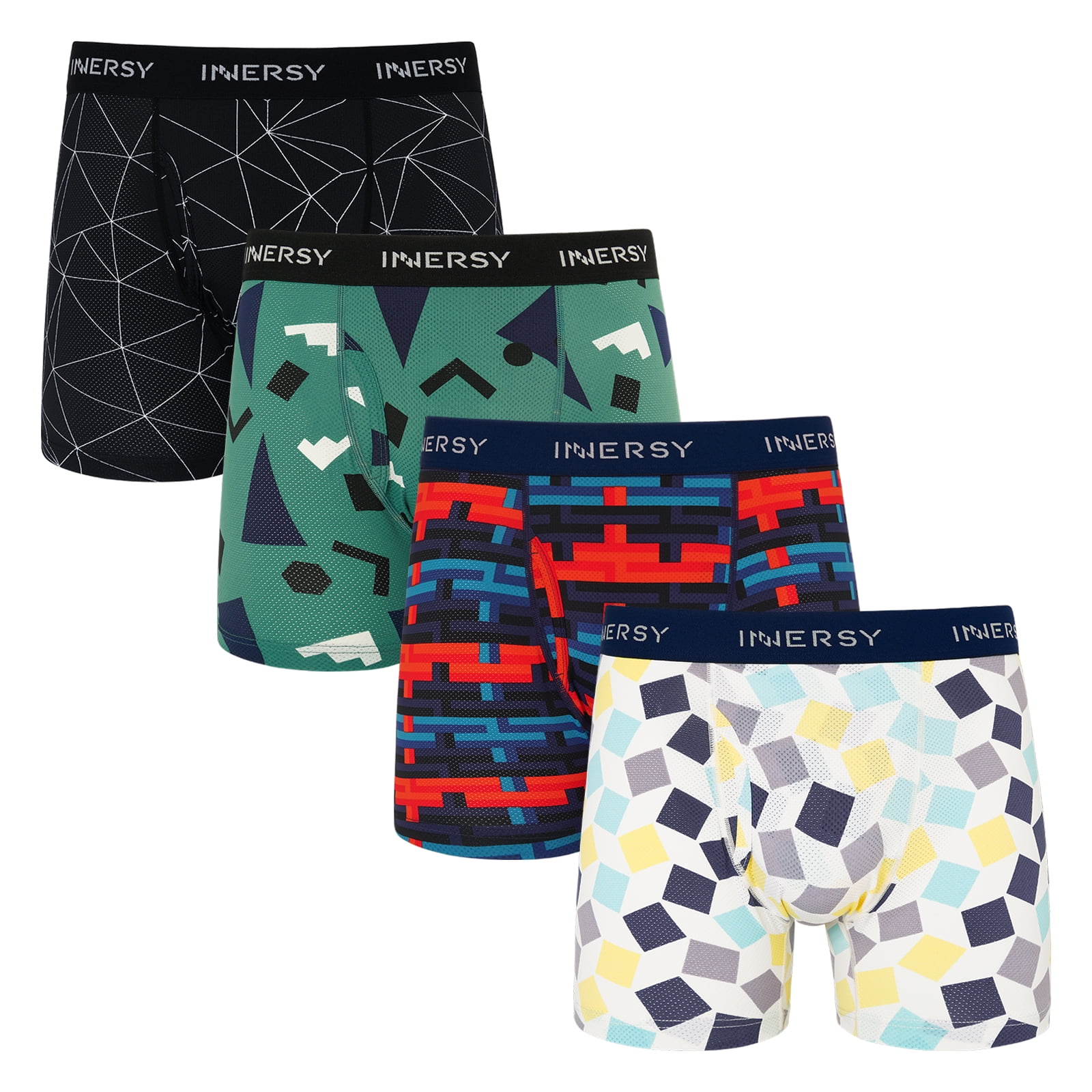 INNERSY Men's Underwear Mesh Boxer Briefs Cooling Breathable Sports ...