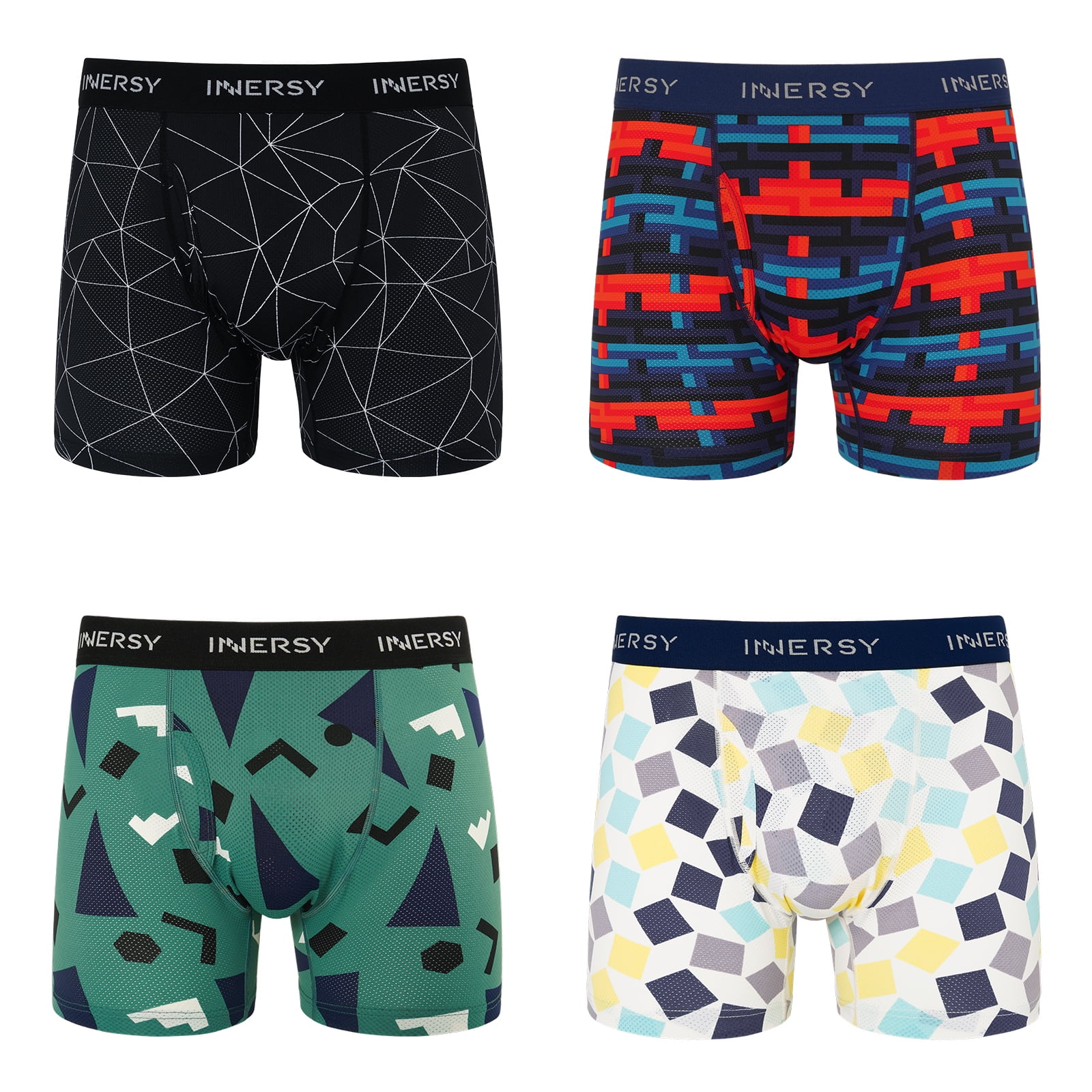 INNERSY Men's Underwear Mesh Boxer Briefs Cooling Breathable Sports ...