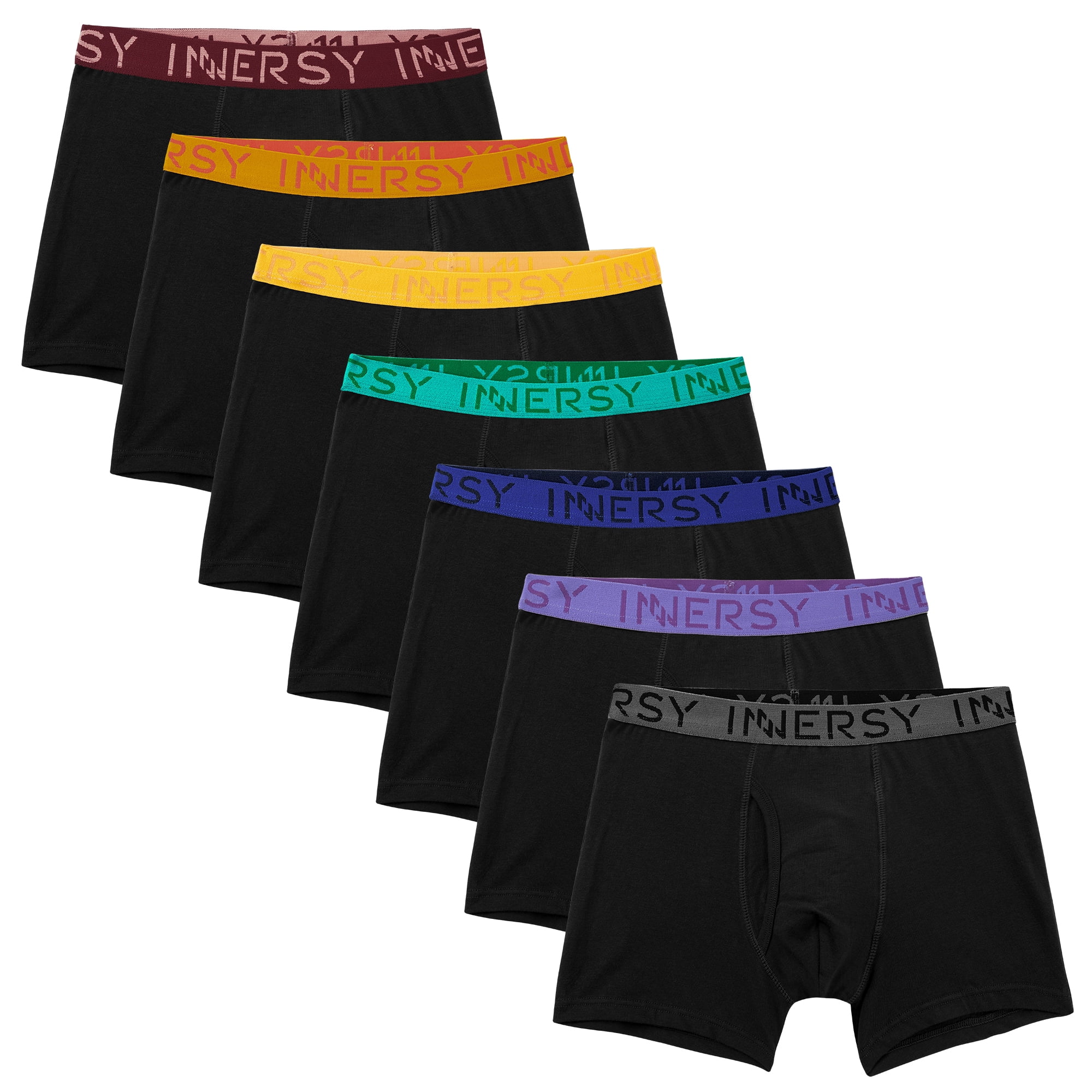 INNERSY Teen Boys' Cotton Underwear Colorful Boxer Briefs Age 8-16 Kids ...