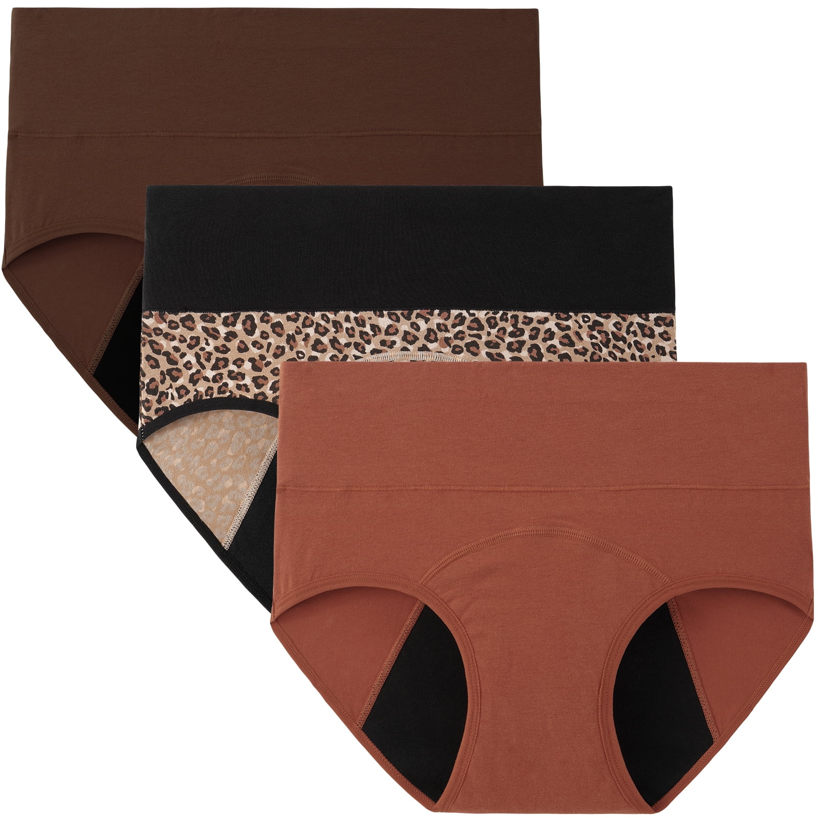 INNERSY Women's Period Underwear High Waisted Postpartum Menstrual ...