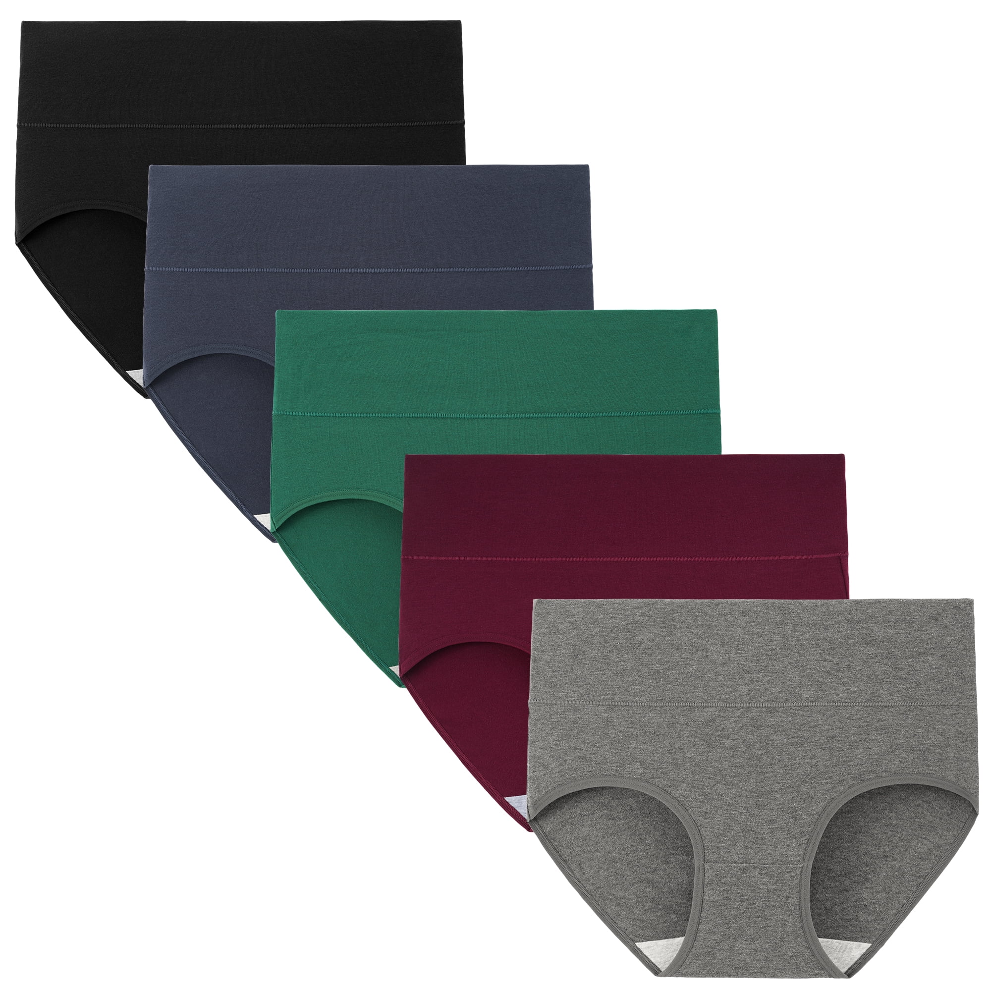 INNERSY Women's Underwear Cotton Briefs High Waisted Postpartum ...