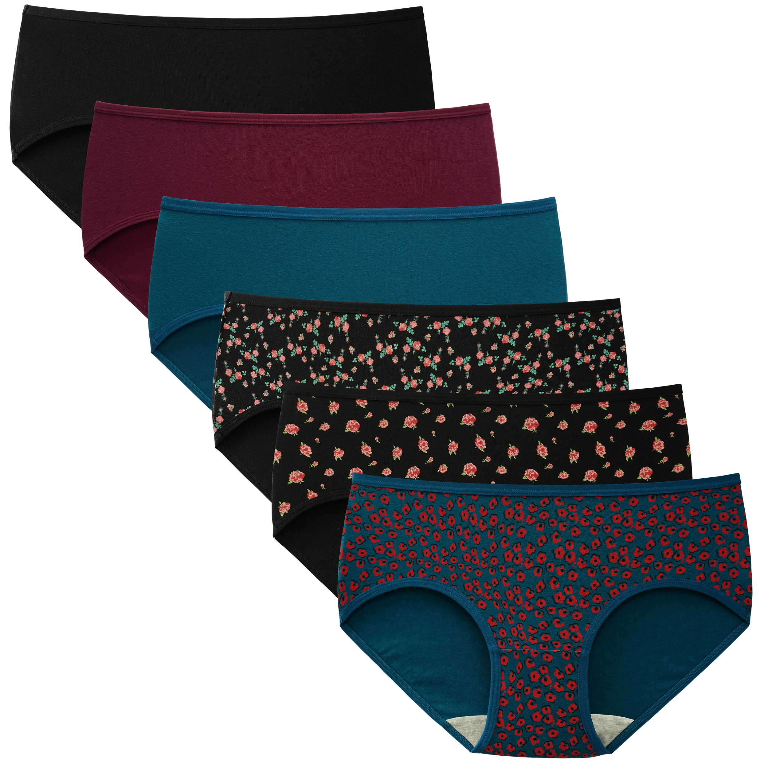 INNERSY Women's Plus Size 2XL Cotton Spandex Hipster Underwear ...