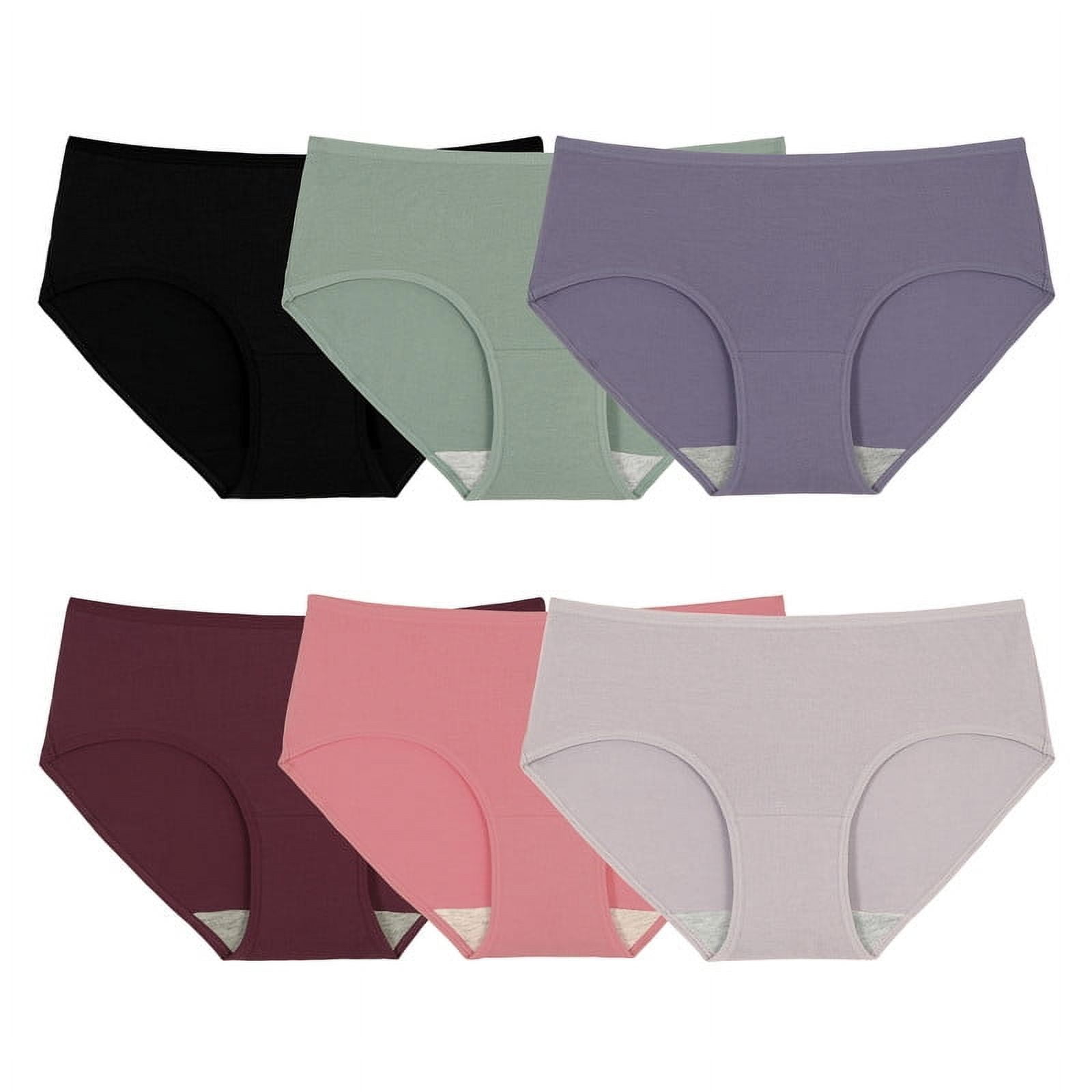 INNERSY Women's Cotton Underwear Hipster Panties 6 Pack Breathable ...