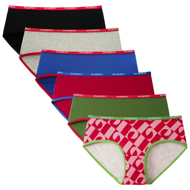 INNERSY Womens Underwear Cotton Hipster Panties Low Rise Basics ...